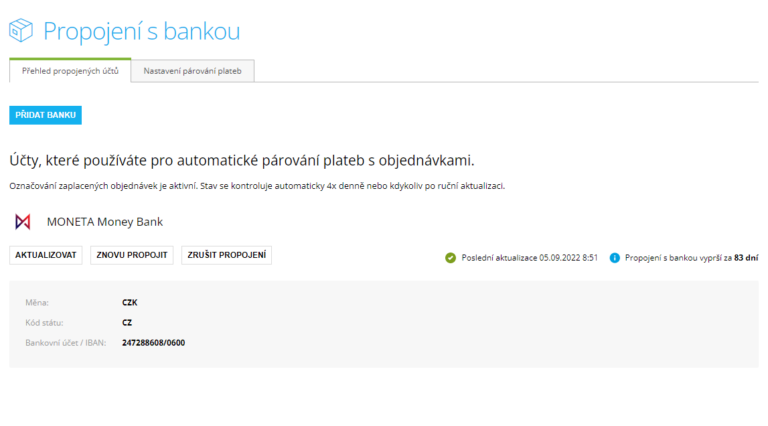 Propojení s bankou je tady. S novinkou od Shoptetu urychlíte odbavení ...